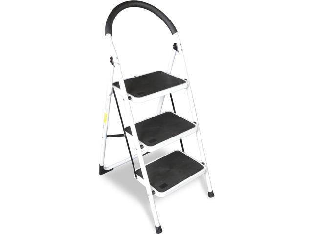 Click here for Big Red 3 Step Ladder  400lbs Ergonomic Folding St... prices