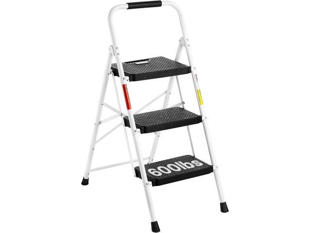 Click here for BONTEC 3-Step Ladder  Folding Step Stool  600lbs M... prices