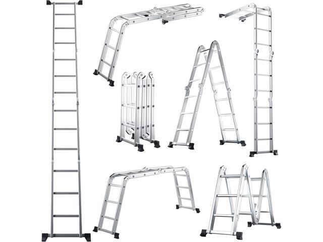 Click here for Goplus 12.2 FT Folding Step Ladder  7-in-1 Multi-P... prices