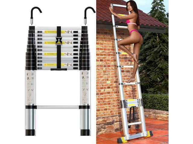 Click here for Folding Telescoping Ladder 12.5 FT  Aluminum Exten... prices