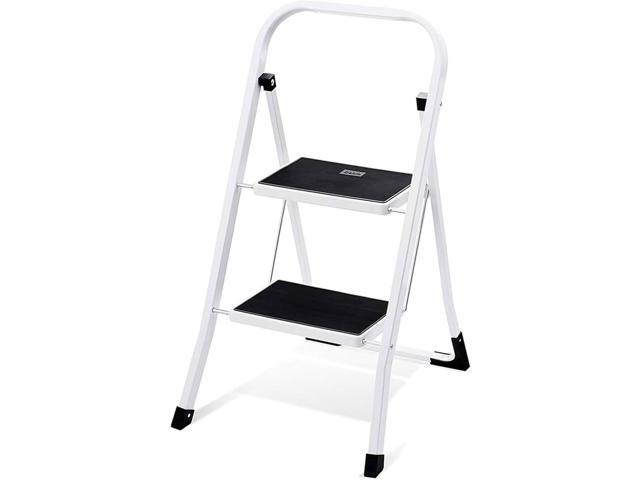 Click here for Delxo Non-Slip 2 Step Stool Folding Sturdy Steel W... prices