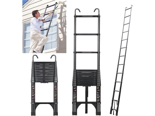 Click here for JADDUO 16.5FT Telescopic Ladder  Aluminium Black T... prices
