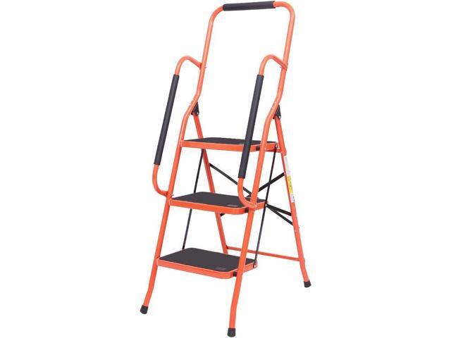 Click here for LUISLADDERS 3 Step Ladder Safety Tool Ladder Foldi... prices