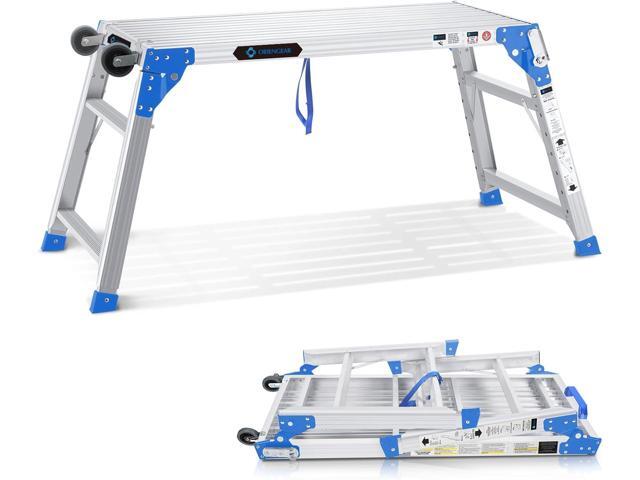 Click here for ORIENGEAR Adjustable Work Platform with Wheels  Su... prices