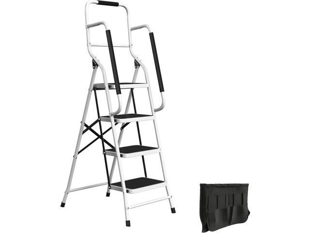 Click here for 4 Step Stool ? Folding Ladder with Handrails Attac... prices