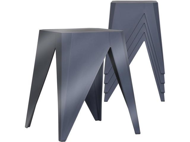 Click here for InterSpaceLiving Zuho Multi-Use Stool (4  Charcoal... prices