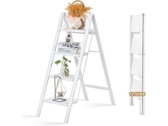 Click here for LEADALLWAY Lightweight 4 Step Closet Step Ladder D... prices