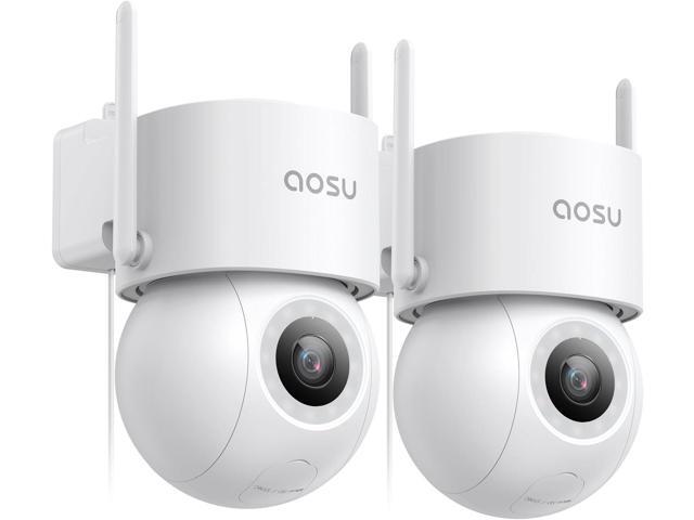 Click here for aosu 2 Pack Wired Security Camera Outdoor - 3K Sma... prices