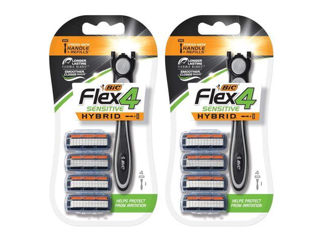Click here for BIC Flex 4 Sensitive Hybrid Titanium Mens Disposab... prices