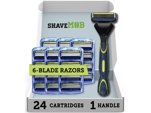 Click here for ShaveMOB 6-Blade Mens Razor Kit (Flex Head Handle... prices