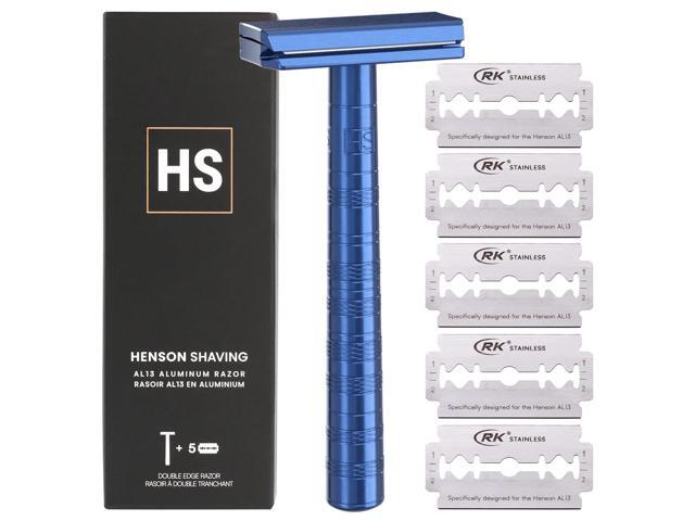 Click here for Henson Shaving Razor - Steel Blue Double Edge Safe... prices