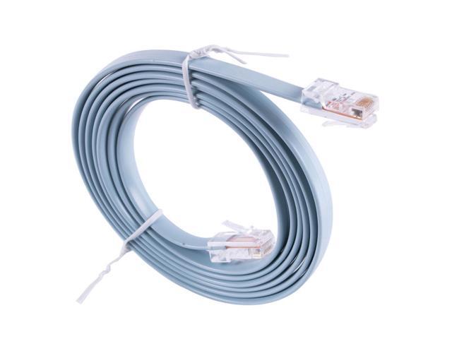 Click here for RJ45 Console Router Rollover Cable Blue Flat Cable... prices