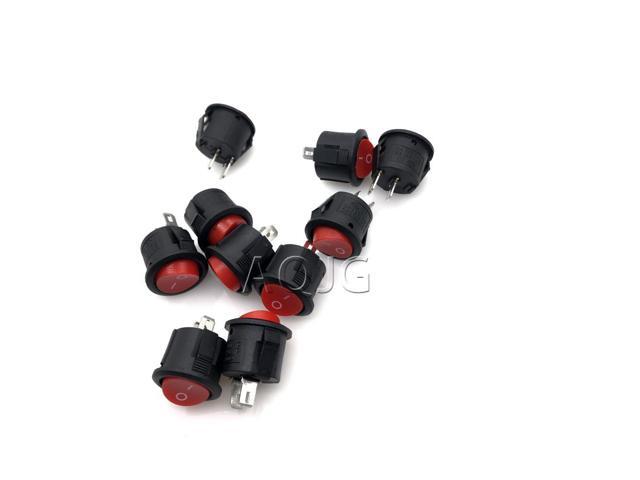 Click here for 10Pcs 23mm Round Black 4 Pin 10A/125V 6A/250V AC 2... prices