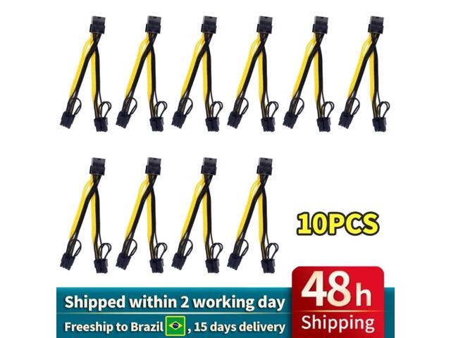 Click here for 10pcs/lot PCI-E PCIE 8p Female to 2 Port Dual 8pin... prices