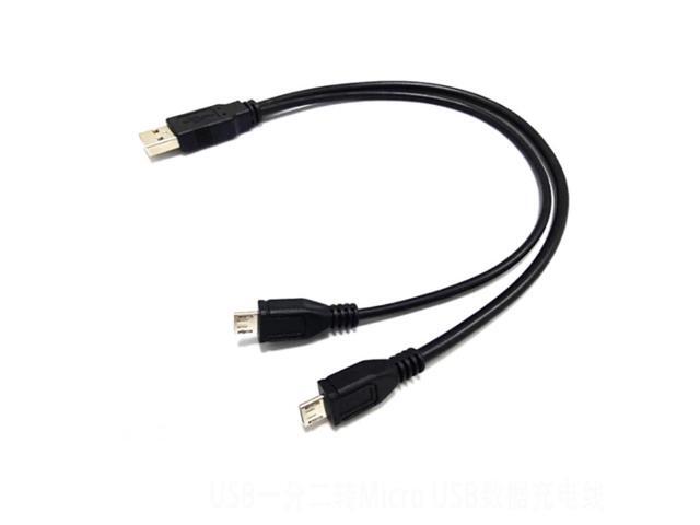 Click here for 2 in 1 USB Male to 2 Micro Y Splitter Data Transfe... prices