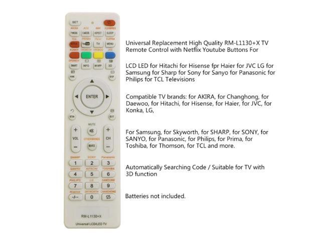 Click here for Universal RM-L1130+X Remote Control with Netflix Y... prices