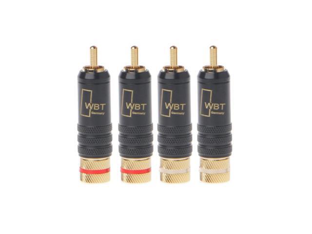 Click here for 4 Pcs WBT-0144 Gold Plated RCA Plug Lock Soldering... prices