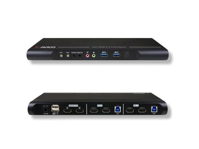 Click here for Avico Dual Monitor KVM Switch 2 Computers 2 Monito... prices