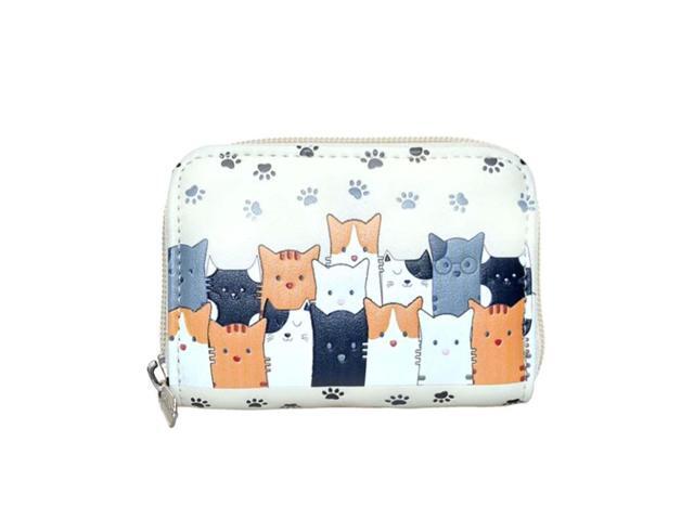 Click here for Shagwear Cat Crowd Small Beige Coin Purse Wallet prices