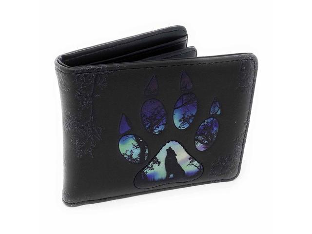 Click here for Shagwear Wolf Paw Print Mens Grey Wallet prices