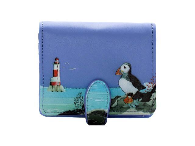 Click here for Shagwear Puffin Small Blue Zipper Wallet prices