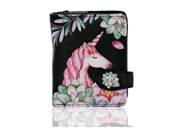 Click here for Shagwear Unicorn Small Black Zipper Wallet prices