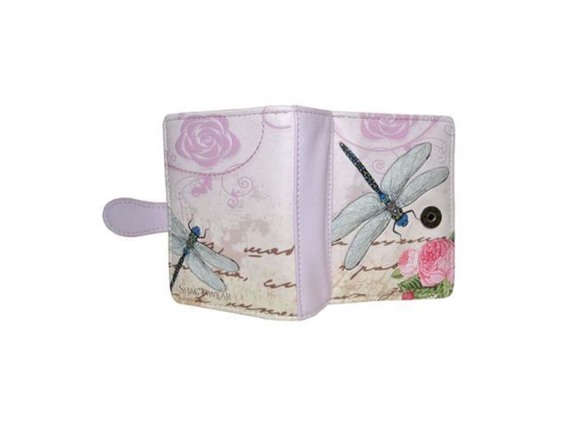 Click here for Shagwear Vintage Dragonfly Small Pink Zipper Walle... prices