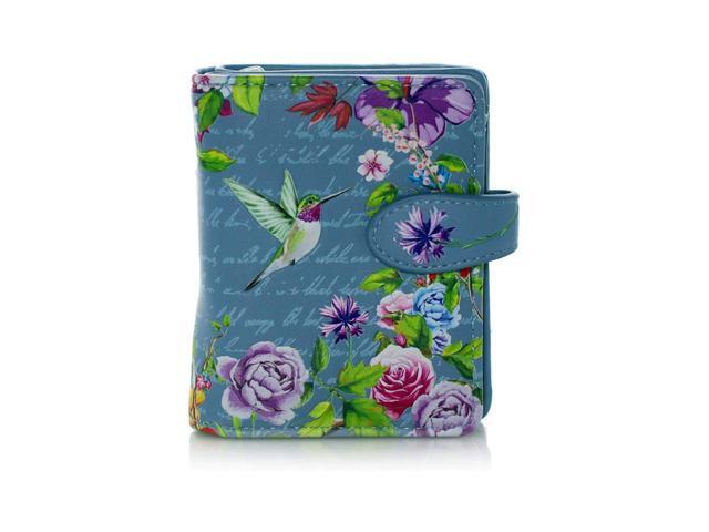 Click here for Shagwear Vintage Hummingbird Garden Small Blue Zip... prices