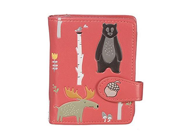Click here for Shagwear Woodland Animals Small Red Zipper Wallet prices