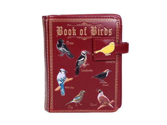 Click here for Shagwear Dark Red Small Book Of Birds Small Wallet prices
