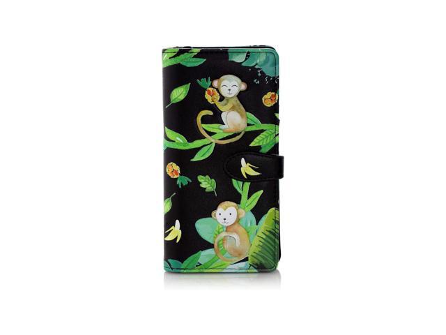 Click here for Shagwear Jungle Monkey Large Black Zipper Wallet prices