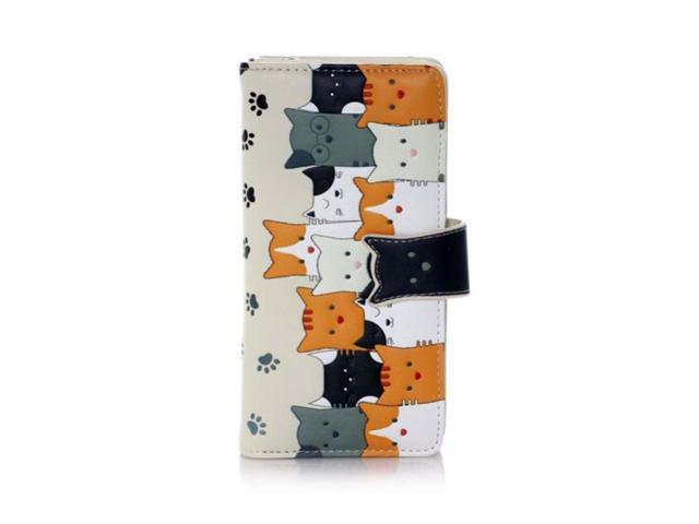 Click here for Shagwear Cat Crowd Large Beige Zipper Wallet prices
