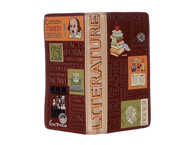 Click here for Shagwear Literature Large Red Zipper Wallet prices