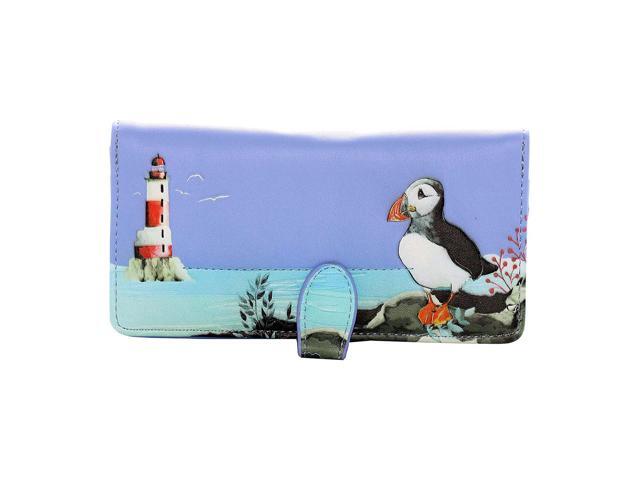 Click here for Shagwear Puffin Large Blue Zipper Wallet prices
