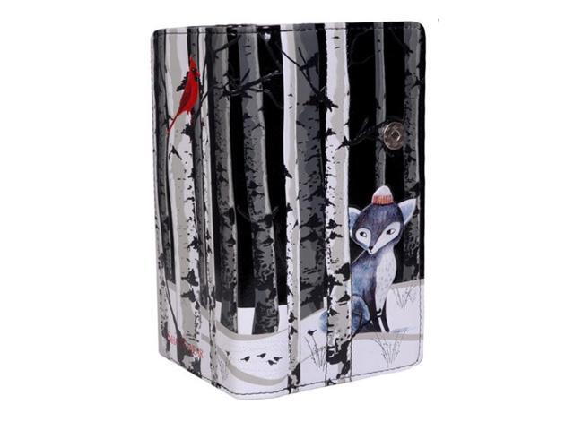 Click here for Shagwear Winter Fox Large Red Zipper Wallet prices