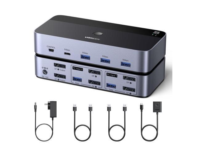 Click here for UGREEN 8K@60Hz Displayport KVM Switch 2 Monitors 2... prices