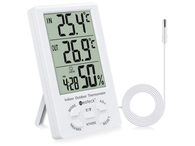Click here for KEHIPI 3 in 1 Thermometer Hygrometer with Clock La... prices