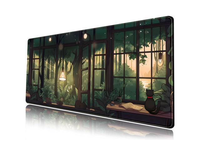 Click here for KEHIPI Cute Lofi Desk Mat Green Plants Mouse Pad L... prices
