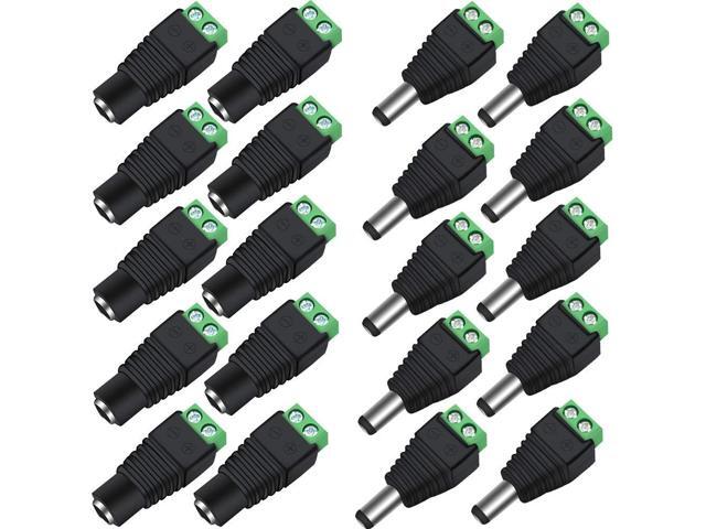 Click here for KEHIPI 10 Pairs 12V Male and Female 2.1x5.5mm DC P... prices
