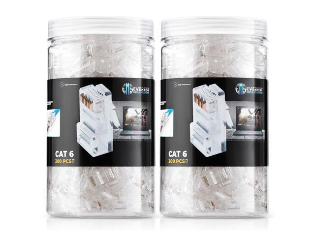Click here for KEHIPI Cat6 RJ45 Pass Through Connector 400-Pack -... prices