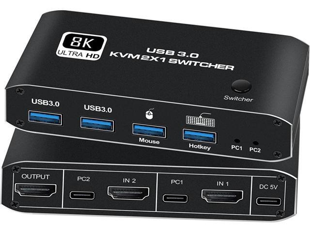 Click here for HDMI KVM Switch  KEHIPI 8K USB Switch 2x1 HDMI2.1... prices