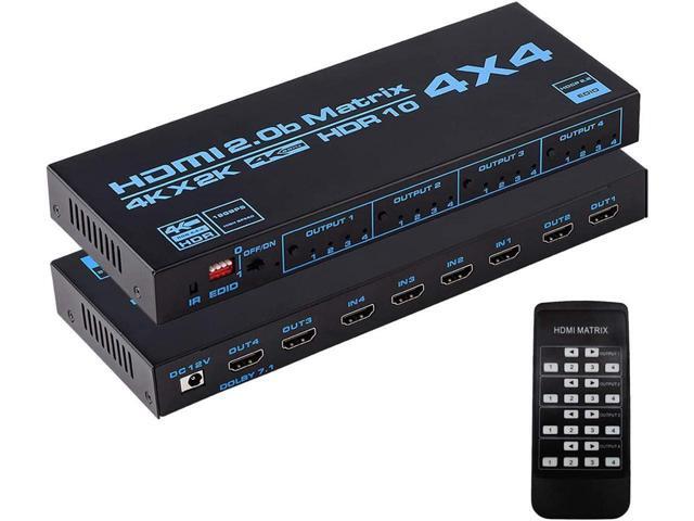 Click here for KEHIPI HDMI matrix switcher 4x4  4K HDMI matrix sw... prices