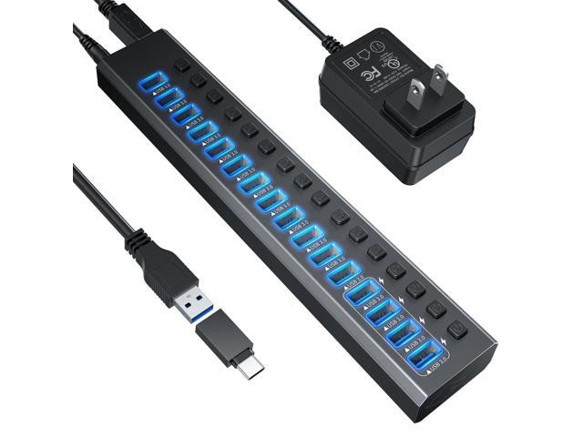 Click here for KEHIPI Powered USB 3.0 Hub  16-Port Powered USB Hu... prices