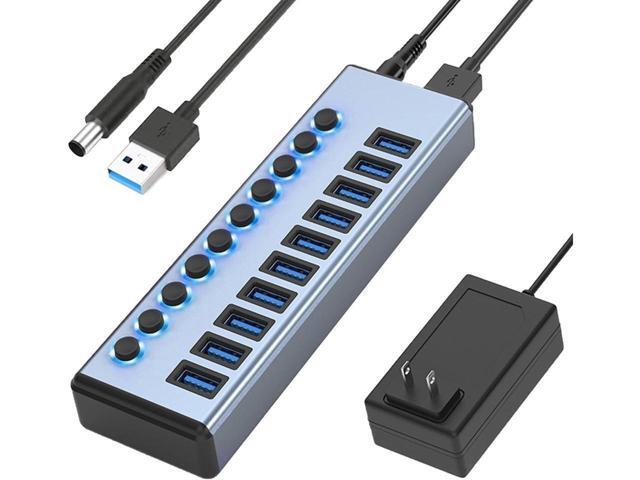 Click here for KEHIPI Powered USB Hub 3.0  10-Port Aluminum USB 3... prices