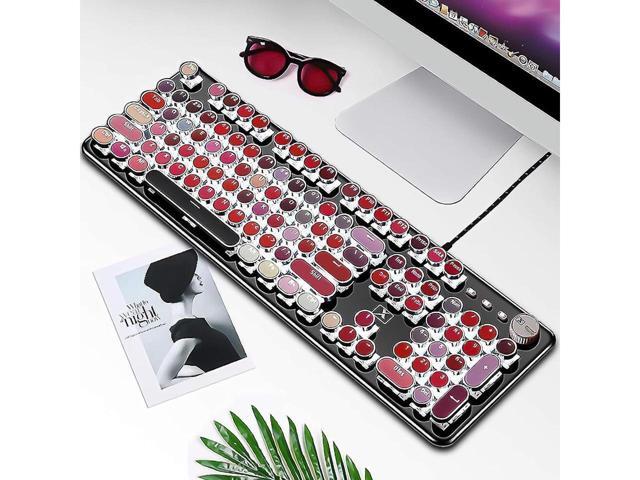 Click here for KEHIPI Typewriter Style Mechanical Gaming Keyboard... prices