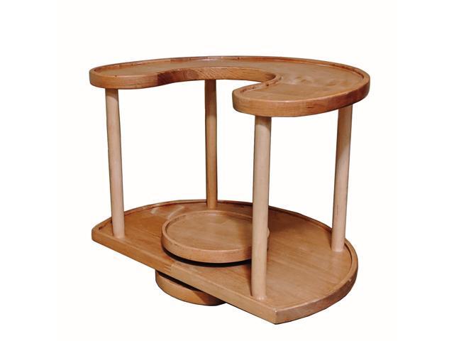 Click here for Two Tier Organizer Wood Lazy Susan for Countertop... prices