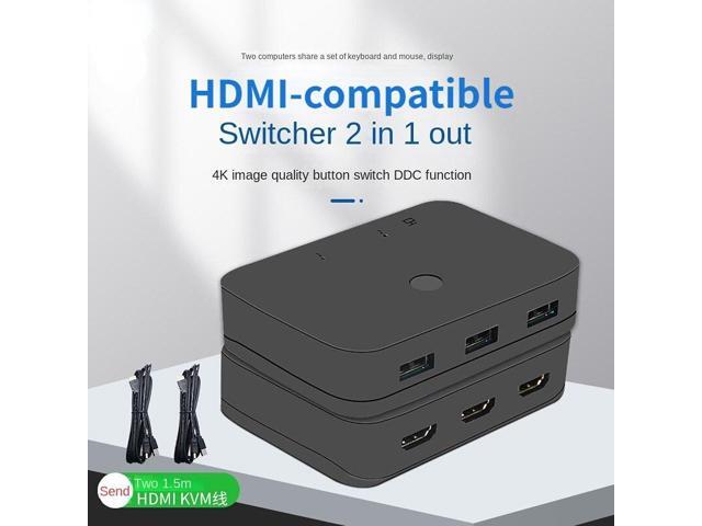 Click here for HDMI-Compatible KVM Switch Switcher Splitter 2 In... prices