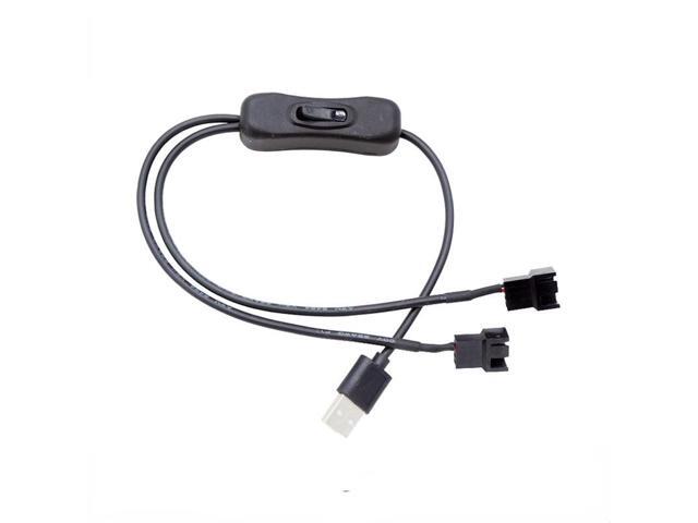 Click here for 1 To 2 USB To 4-Pin PWM 5V USB Sleeved Fan Power A... prices