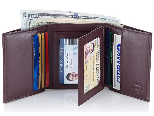 Click here for Stealth Mode Leather Trifold RFID Wallet For Men W... prices