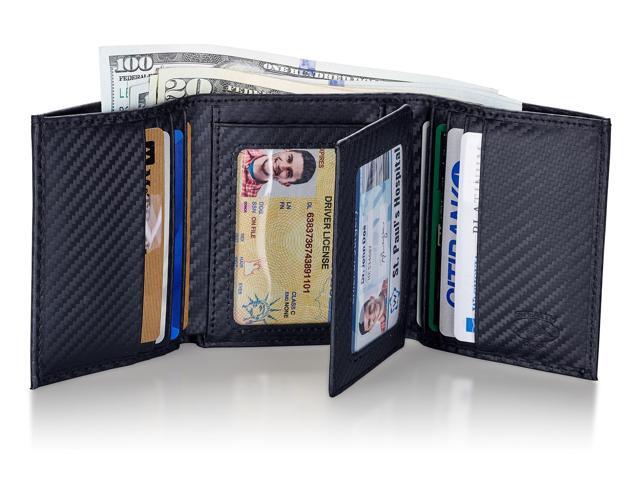 Click here for Stealth Mode Leather Trifold RFID Wallet For Men W... prices